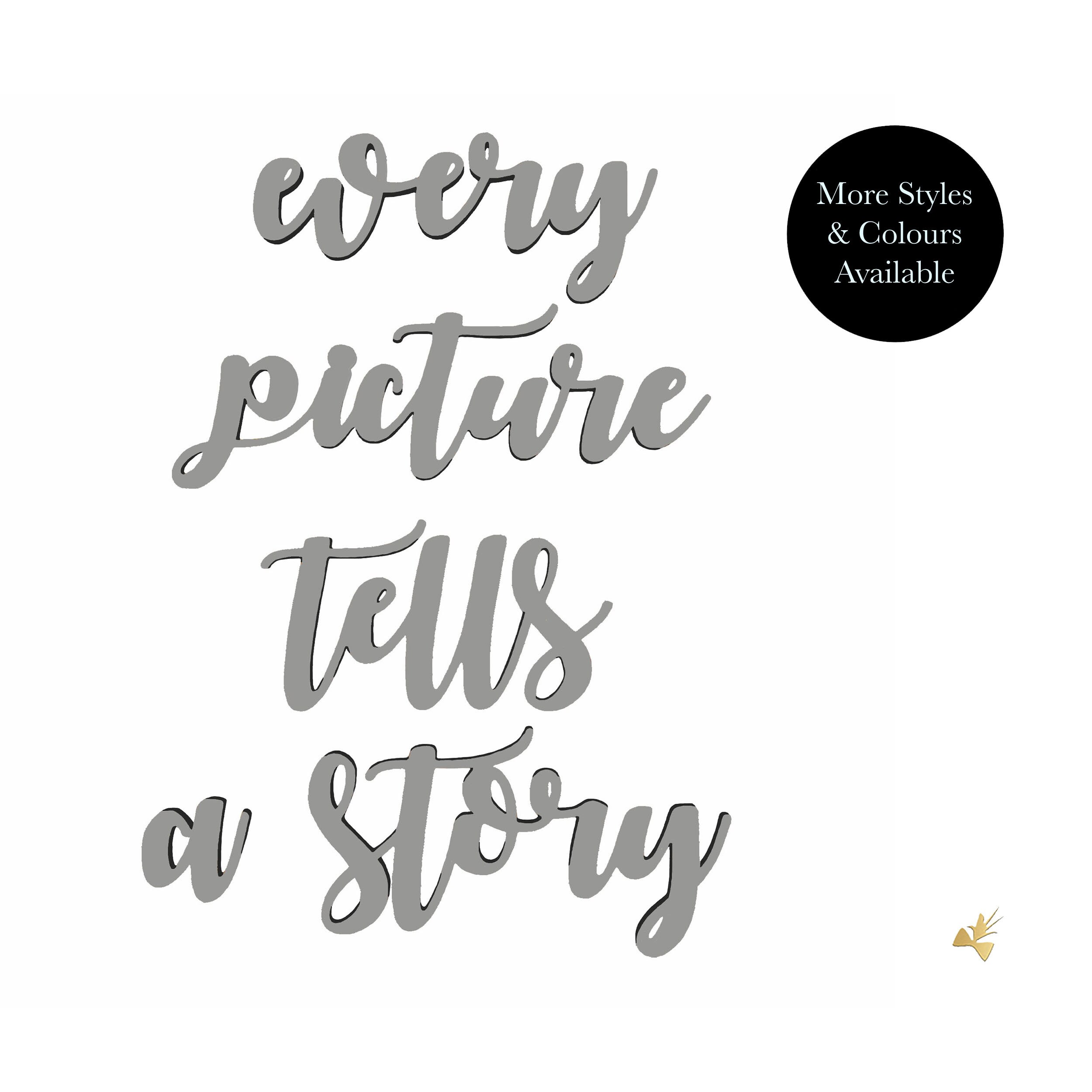 Every Picture Tells a Story Wooden Words Gallery Wall Sign - Etsy UK