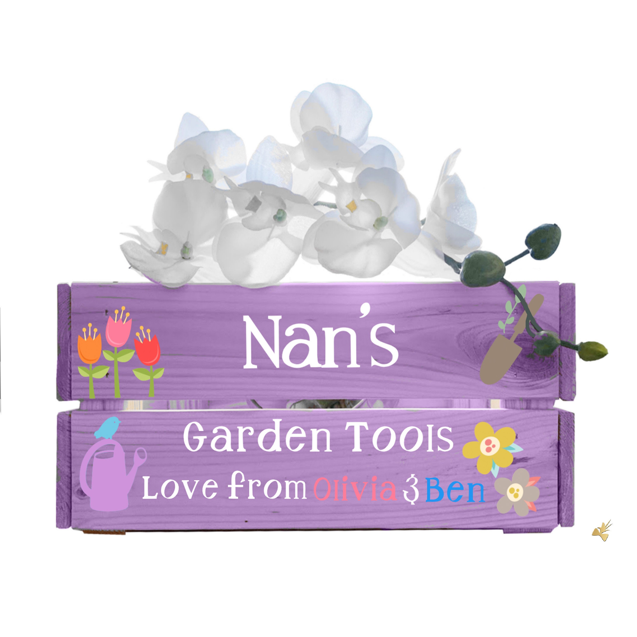Personalised Garden Tool Storage, Personalised Birthday Day Gift Box ...