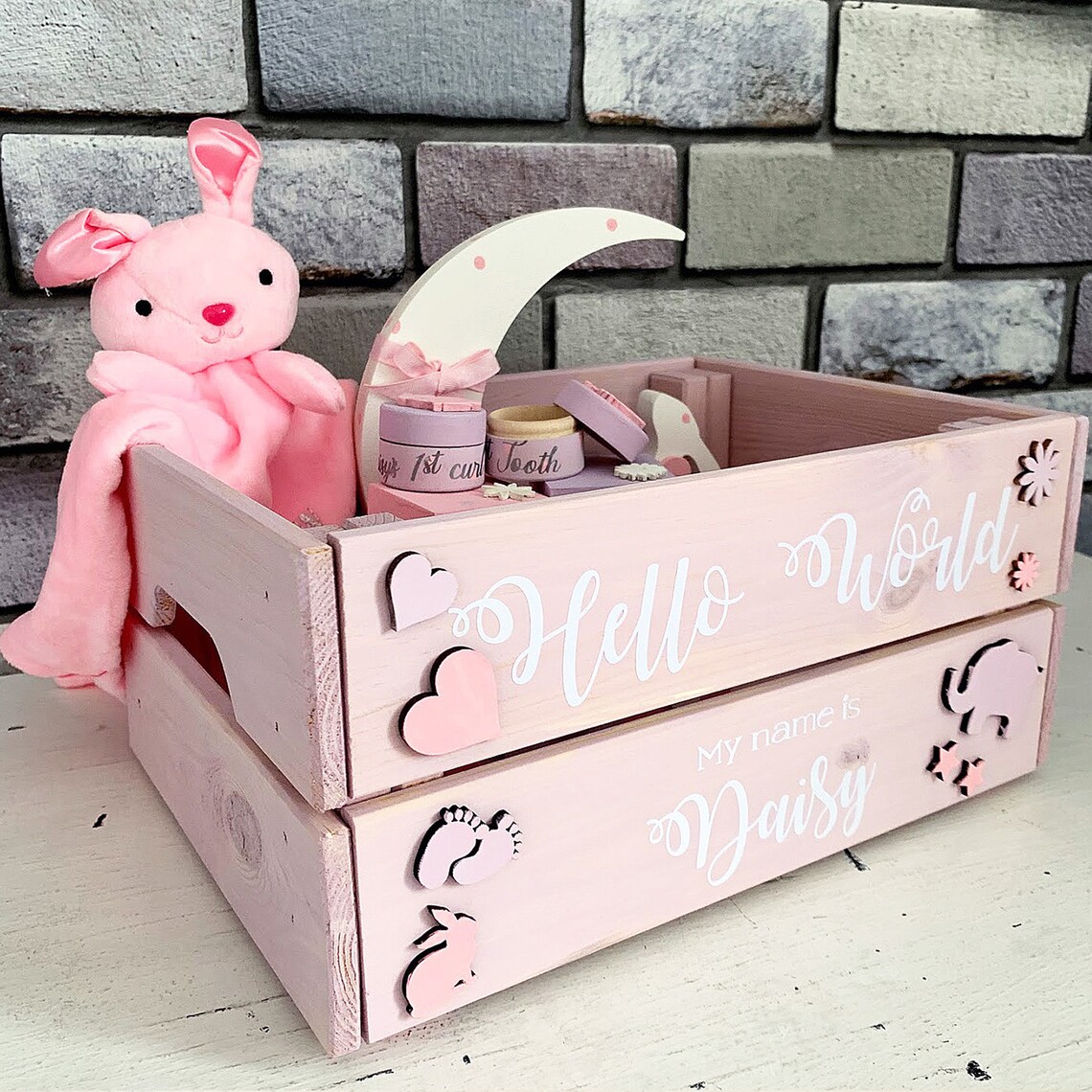 New Baby Gift Basket New Baby Gift Box Baby Memory Box - Etsy UK