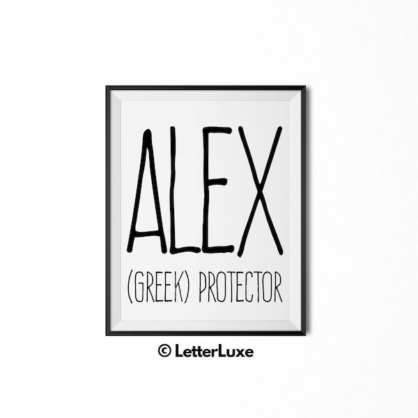 Alex Name Art - Etsy