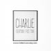 Charlie Name Meaning Art, Charlie Gift, Printable New Baby Gift ...