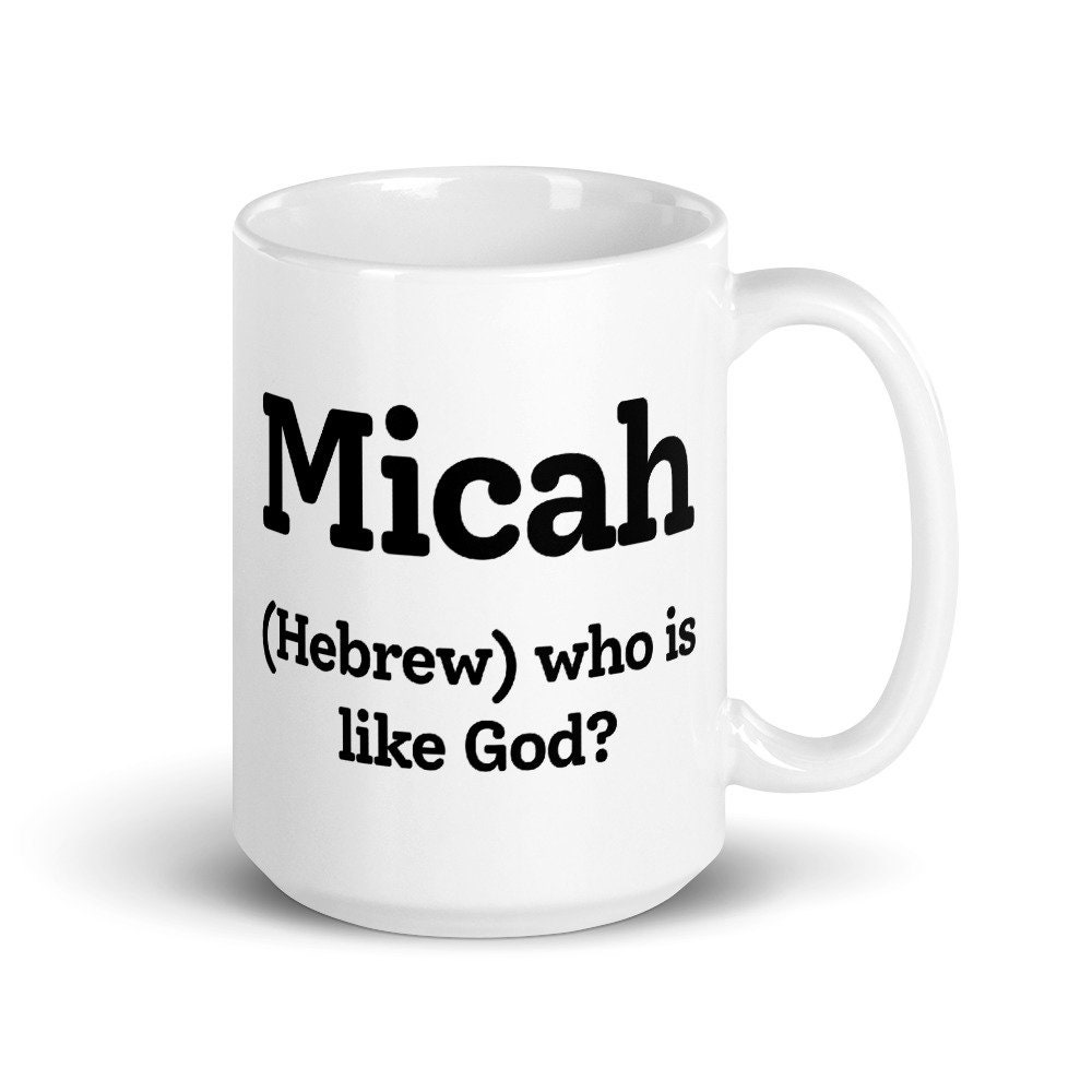 Nombre de Miqueas que significa taza, regalo de cumpleaños para él ...
