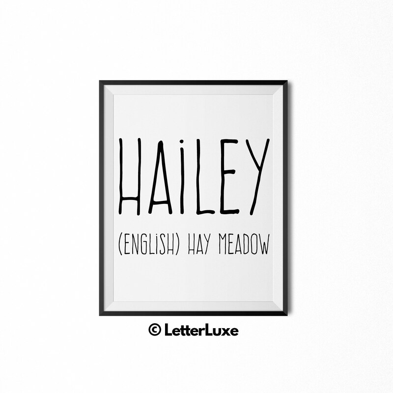 Hailey Name Art - Etsy