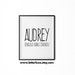 Audrey Name Meaning Art, Audrey Printable Baby Shower Gift, Nursery ...