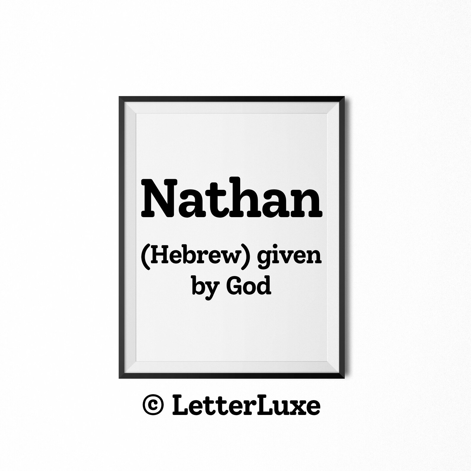 Nombre de Nathan que significa signo, regalo de Nathan, regalo de baby ...