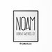 Noam Name Meaning Art, Jewish Baby Name Decor, Noam Printable Baby ...