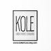 Kole Name Meaning Art, Kole Gift, Printable Baby Shower Gift, Nursery ...