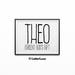 Theo Name Meaning, Theo Gift, Landscape Printable, Theo Baby Shower ...