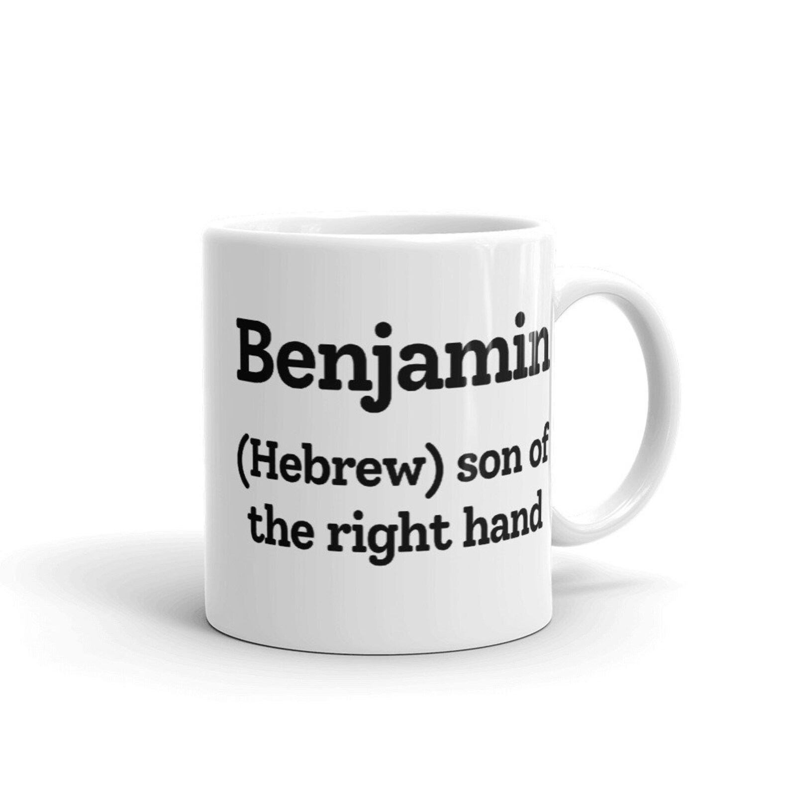 Benjamin Name Meaning Mug, Birthday Gift for Him, Dad Son Uncle Brother ...