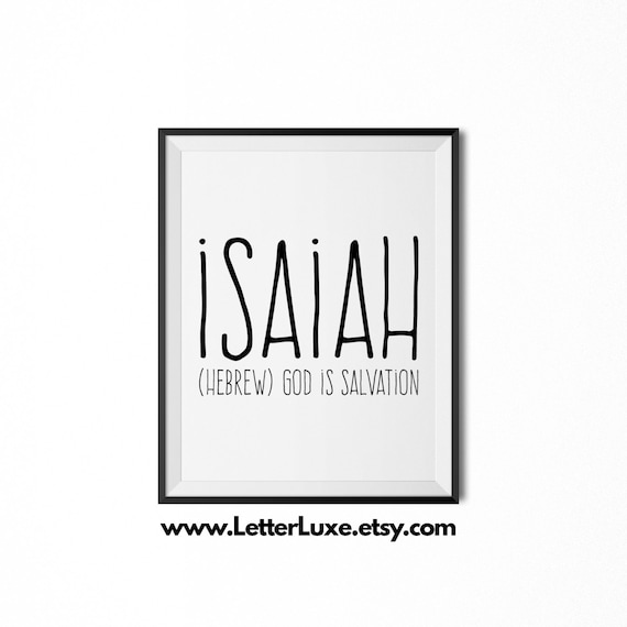 Isaiah Name
