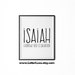 Isaiah Printable Kids Gift, Isaiah Name Meaning Art, Baby Shower Gift ...