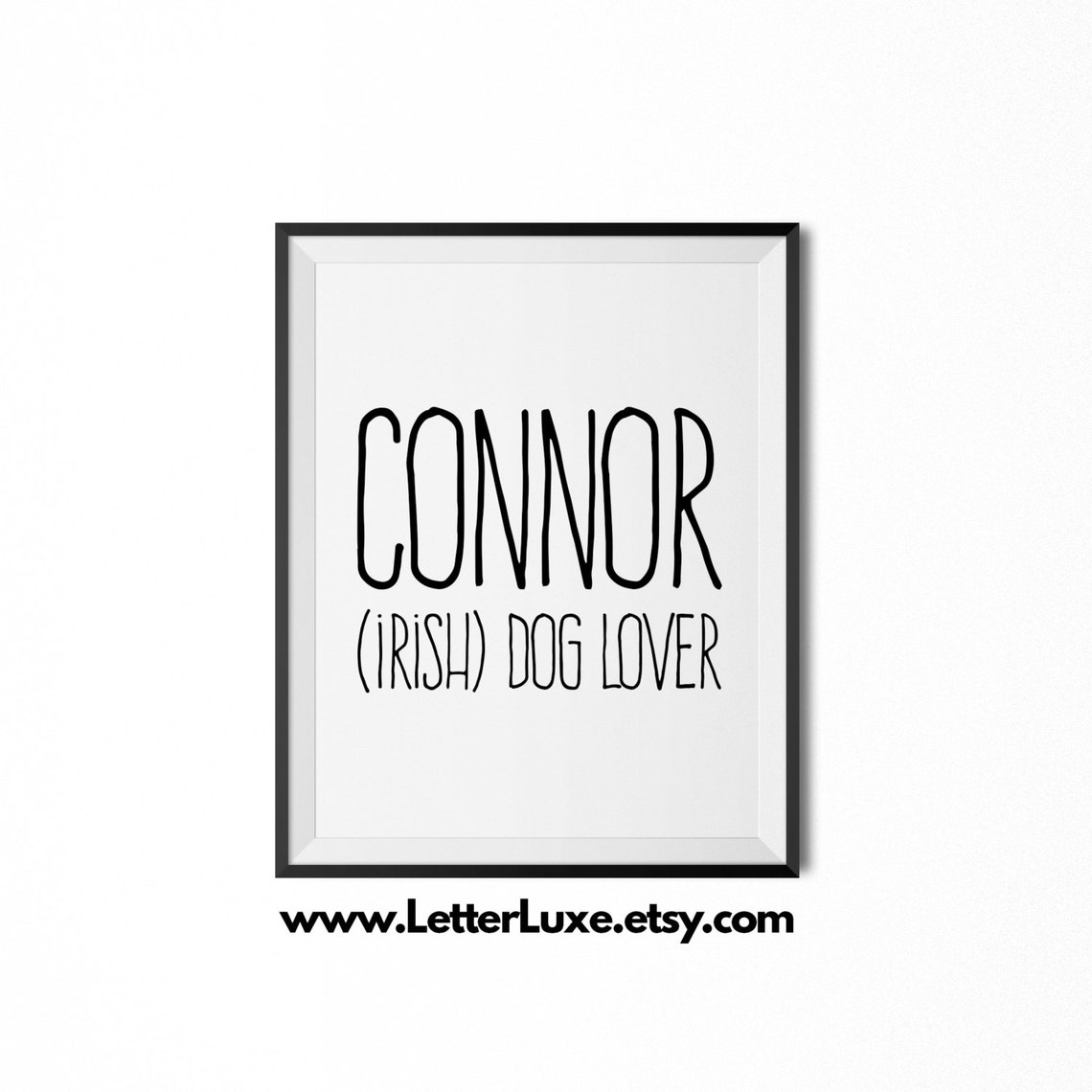 Connor Name Meaning Art, Connor Gift, Printable Baby Shower Gift ...