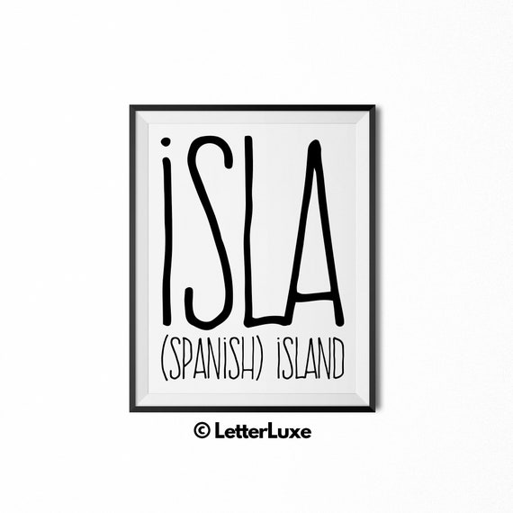 Isla Name Meaning Nursery Art Isla Gift Isla Personalized | Etsy