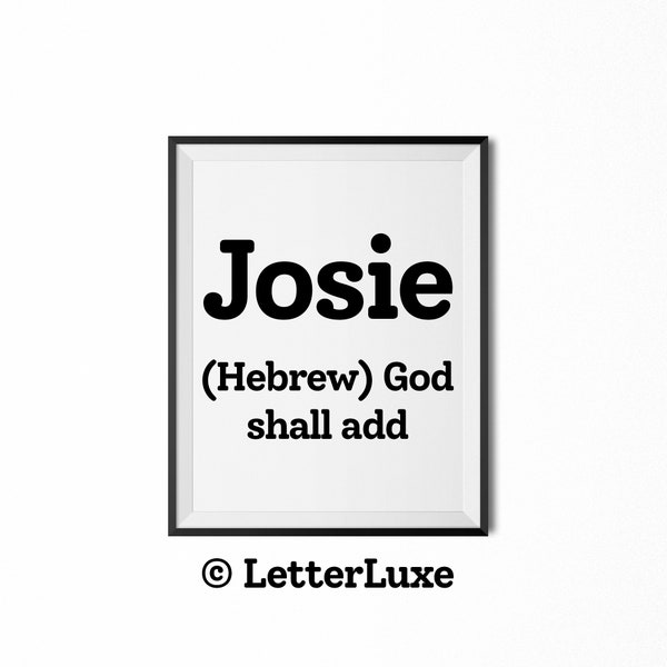 Name Meaning Sign - Etsy