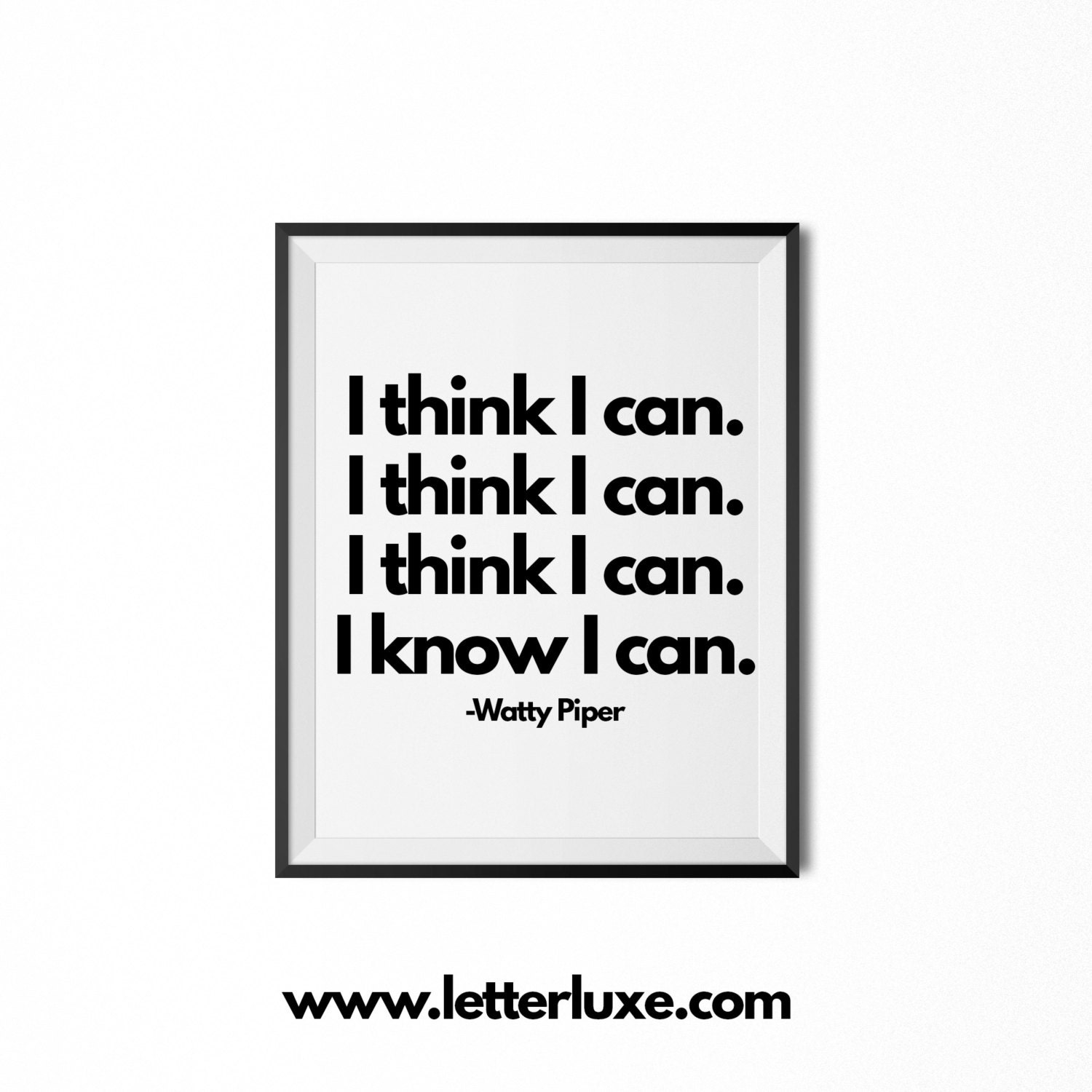 I Think I Can I Know I Can Literary Baby Nursery Decor | Etsy