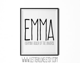 Raya Name Meaning Art, Printable Baby Shower Gift, Nursery Printable ...