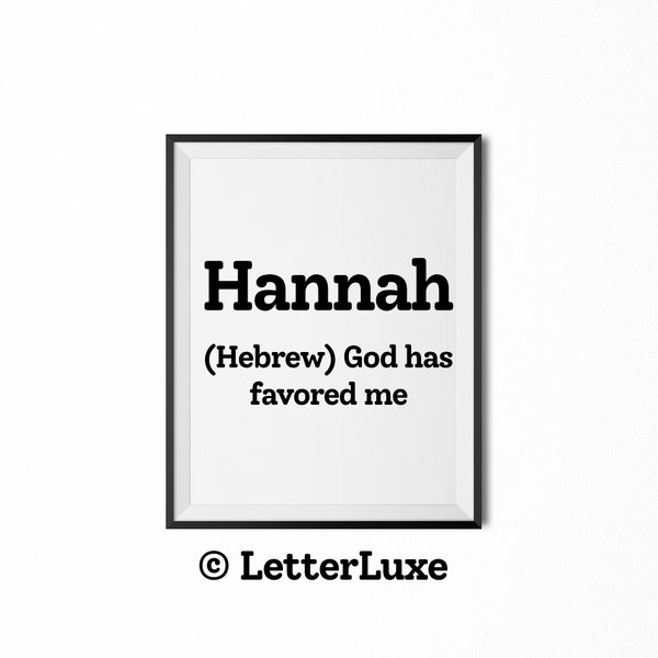 Hannah Name Sign - Etsy