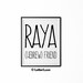 Raya Name Meaning Art, Printable Baby Shower Gift, Nursery Printable ...