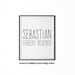 Sebastian Name Meaning Art, Sebastian Printable Baby Shower Gift ...