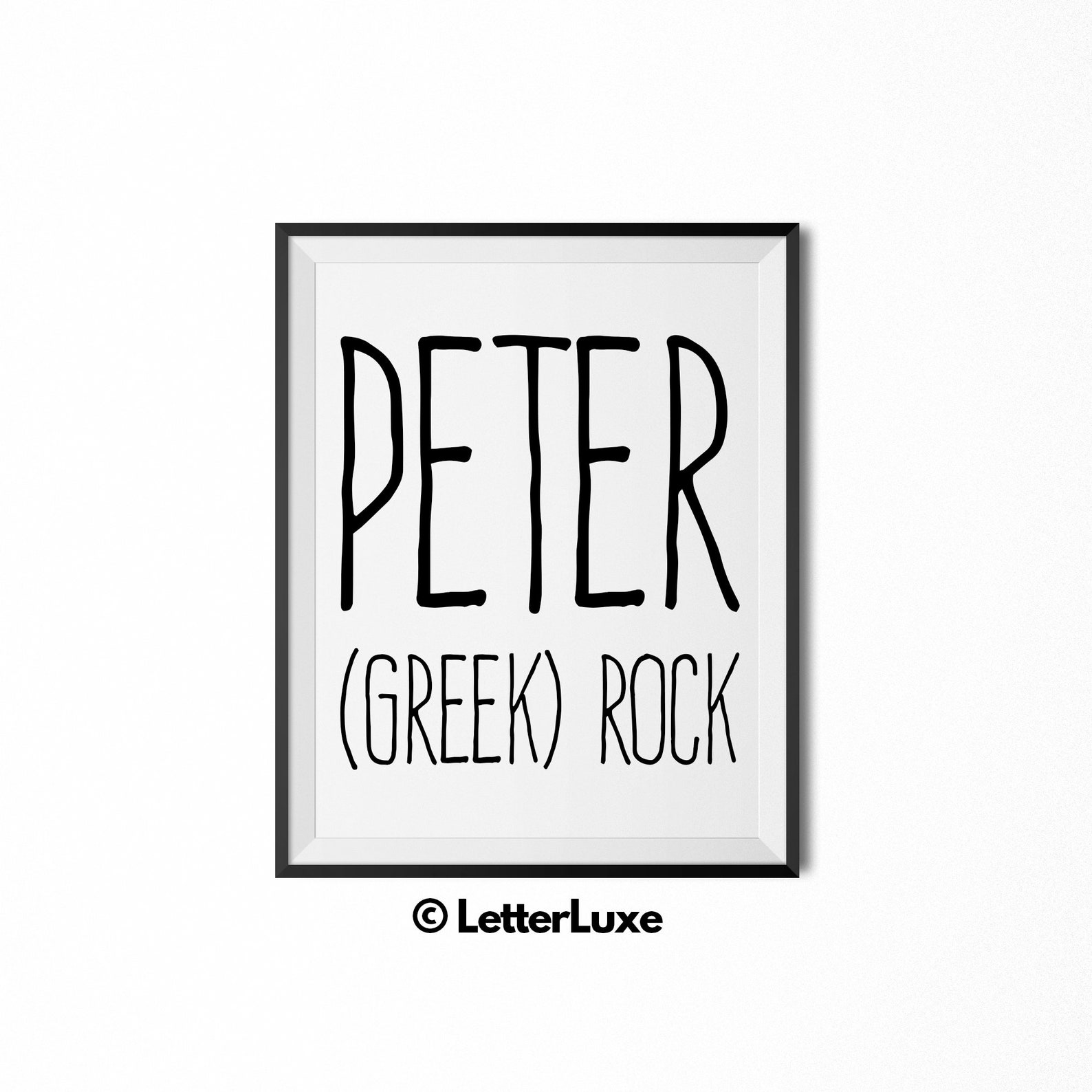 Peter Printable Kids Gift, Peter Gift, Name Meaning Art, Baby Shower ...