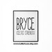 Bryce Name Meaning Art, Bryce Gift, Printable Baby Shower Gift, Nursery ...