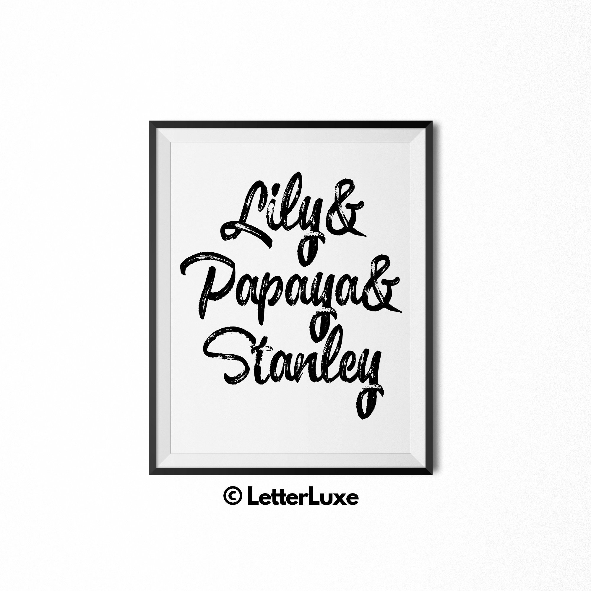 Printable Pet Name Art, Custom New Pet Gift for Dog, Cat, Rabbit, Horse ...