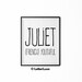 Juliet / Juliette Printable Kids Gift, Name Meaning Art, Baby Shower ...