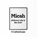 Micah Name Meaning Sign, Micah Gift, Printable Baby Shower Gift ...
