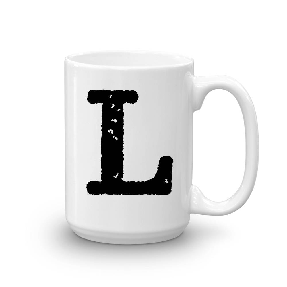 Initial Mug Letter L 15oz Ceramic Cup Brother-in-law Gift - Etsy