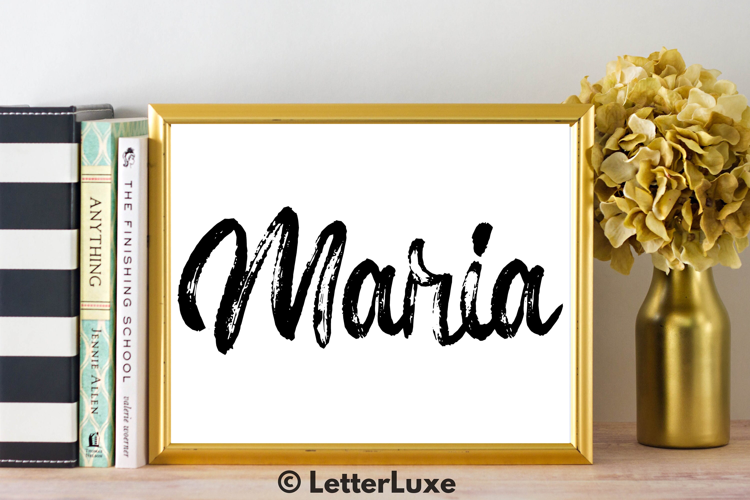 Maria Name Art Printable Gallery Wall Living Room | Etsy
