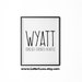 Wyatt Name Meaning Art, Wyatt Gift, Printable Baby Shower Gift, Nursery ...