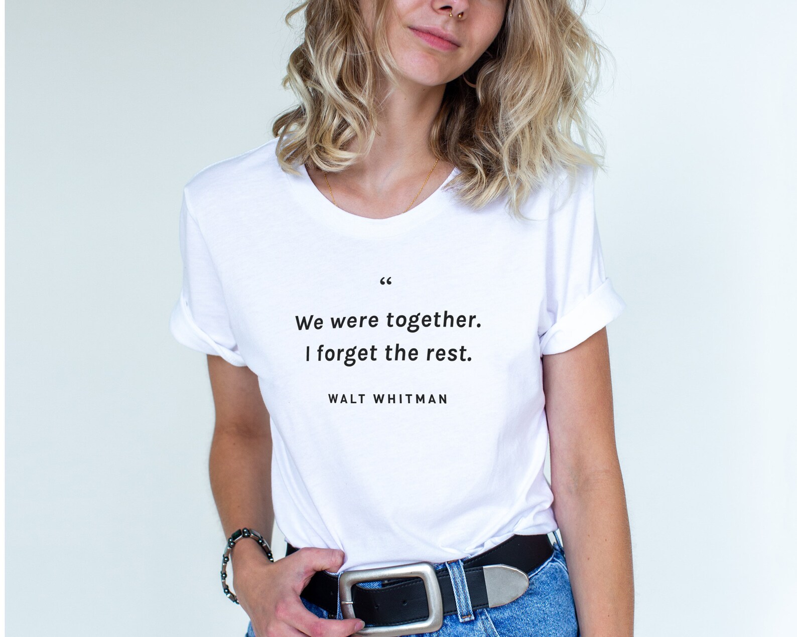 WALT WHITMAN Quote Shirt Walt Whitman Couples Gifts Couples | Etsy