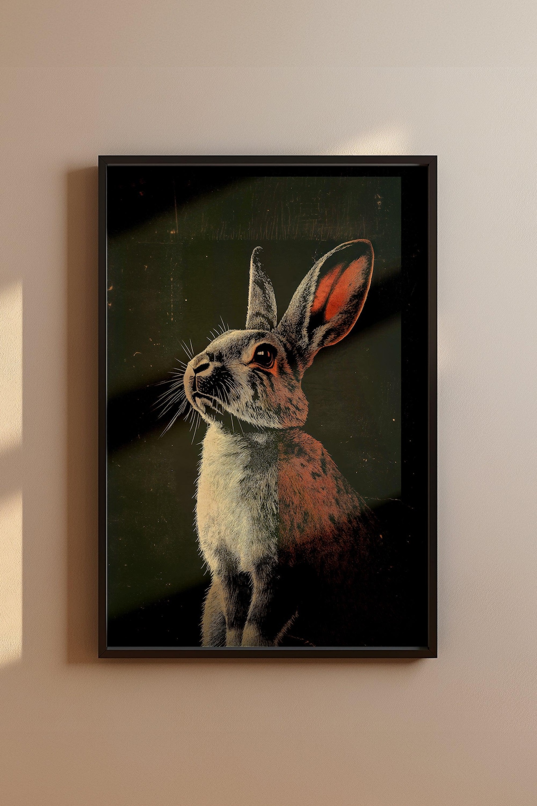 Vintage Rabit Wall Art Print - 1920's Italian Poster Style - Etsy