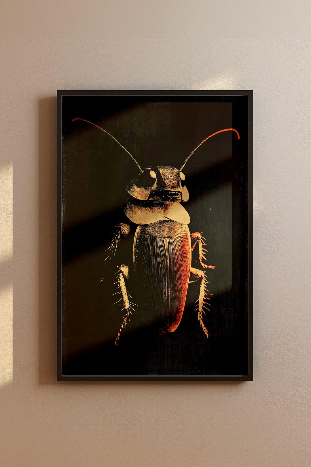 Vintage Cockroach Wall Art Print - 1920's Italian Poster Style - Etsy