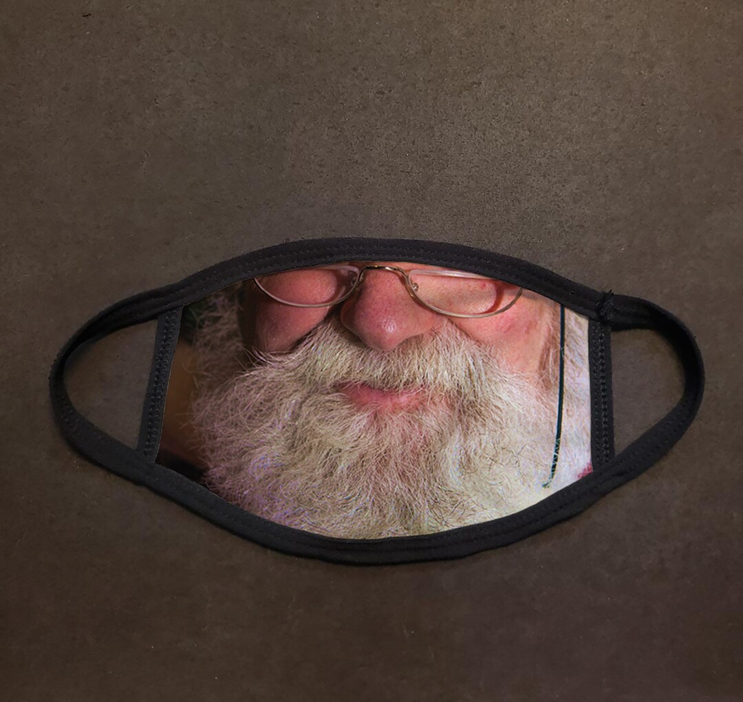 Santa Real Face Mask - Etsy