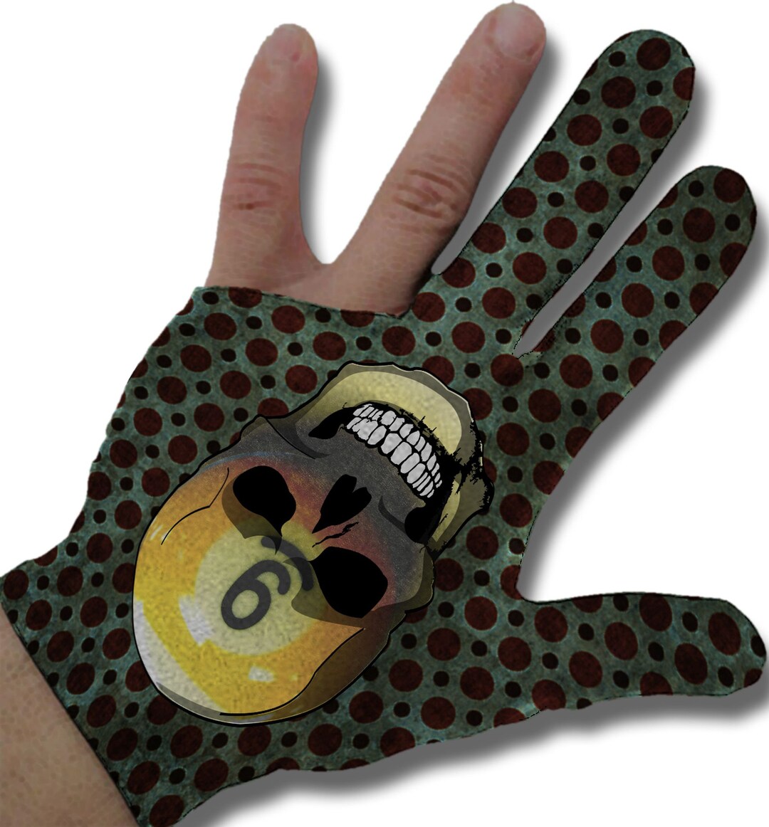 Wicked 9-ball Skull Billiard Glove - Etsy