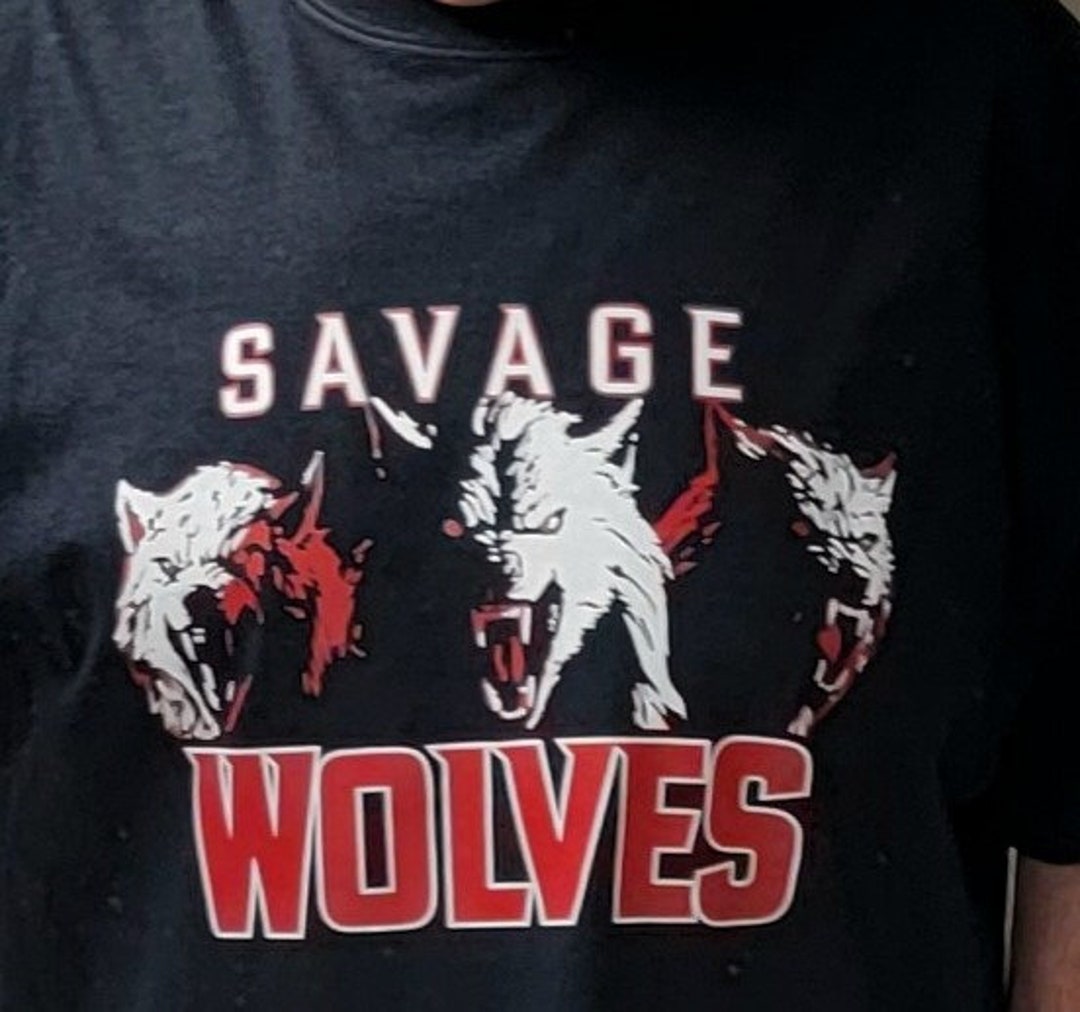 Savage Wolves Tee - Etsy
