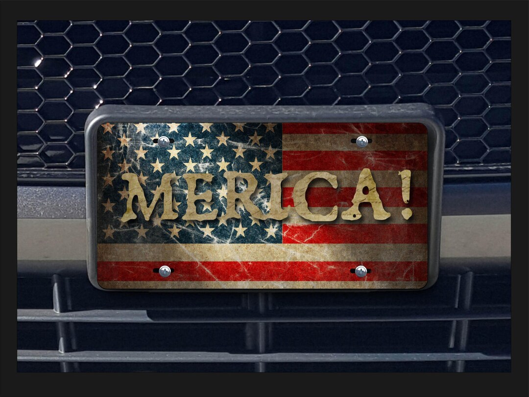 Merica! License Plate - Etsy