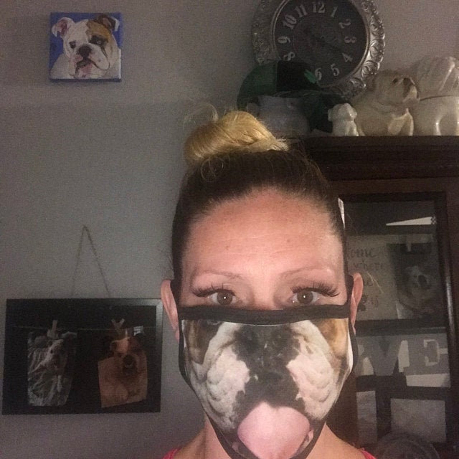 Dog Face Papillon Real Face Mask - Etsy