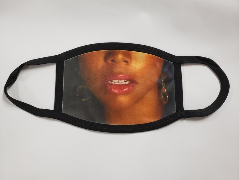Mocha/african American Sexy Red Lips Face Mask - Etsy
