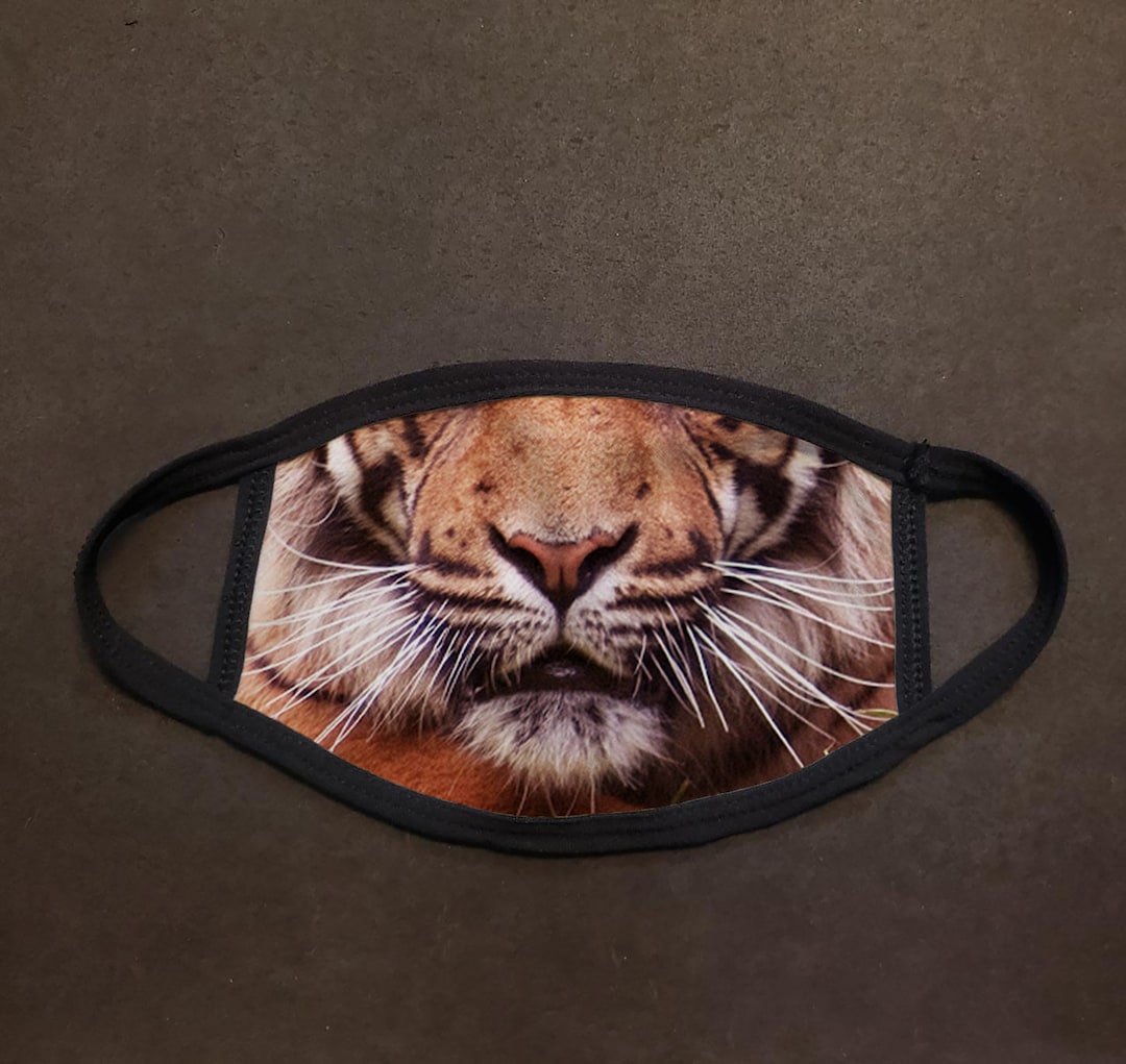 Tiger Face Mask - Etsy