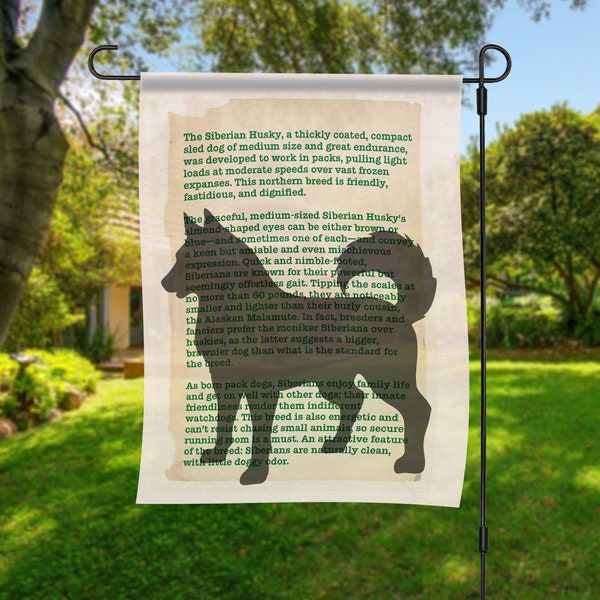 Siberian Husky Flag - Etsy