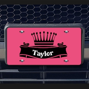 Crown License Plate Personalized With Name - Etsy