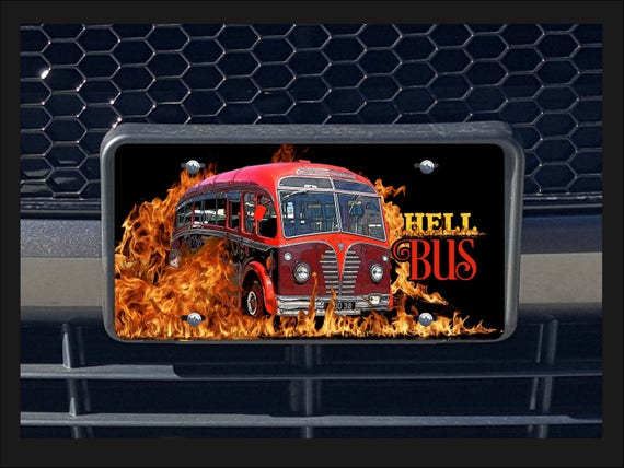 Hell Bus License Plate | Etsy