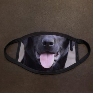 Dog Face Black Lab Real Face Mask - Etsy