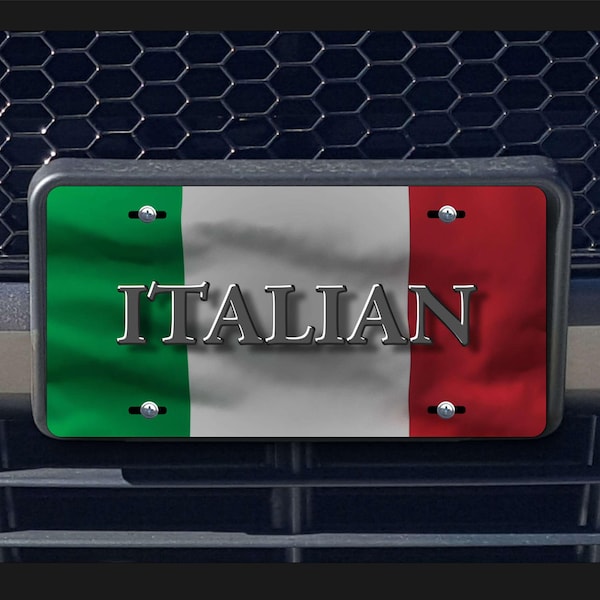 Italian Front Car Plate - Etsy