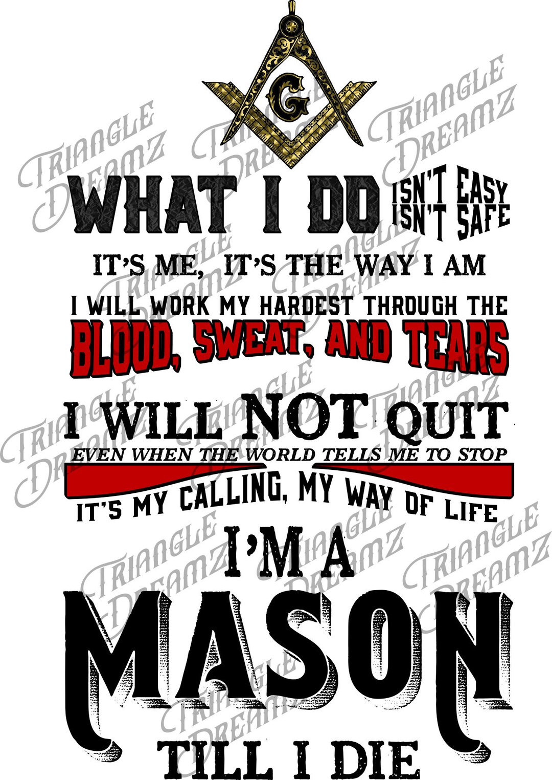 What I Do Mason by Triangle Dreamz - Etsy