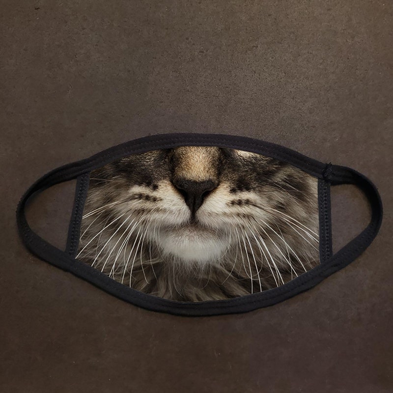 Cat Face Mask - Etsy