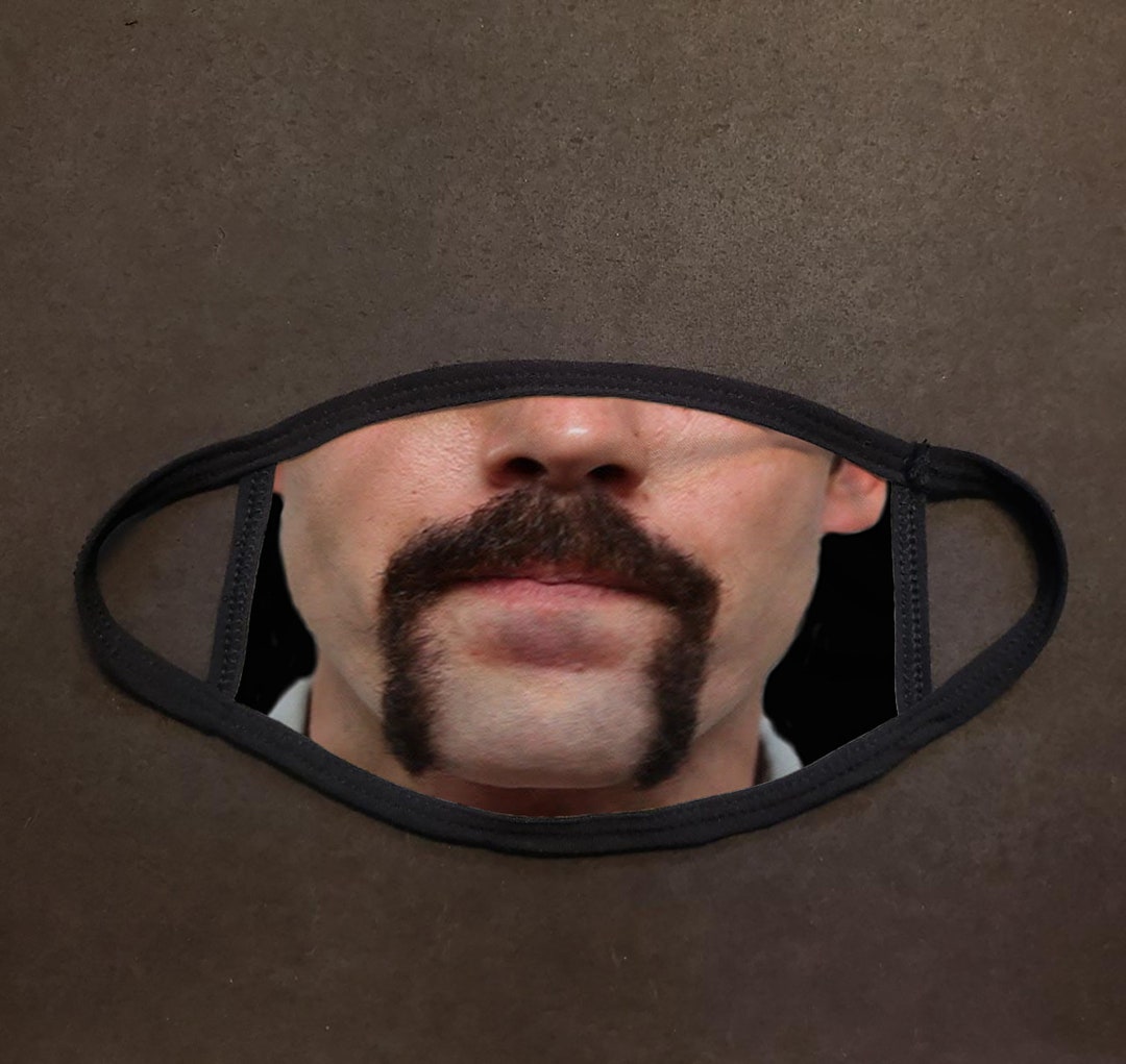 Horseshoe Moustache Face Mask - Etsy