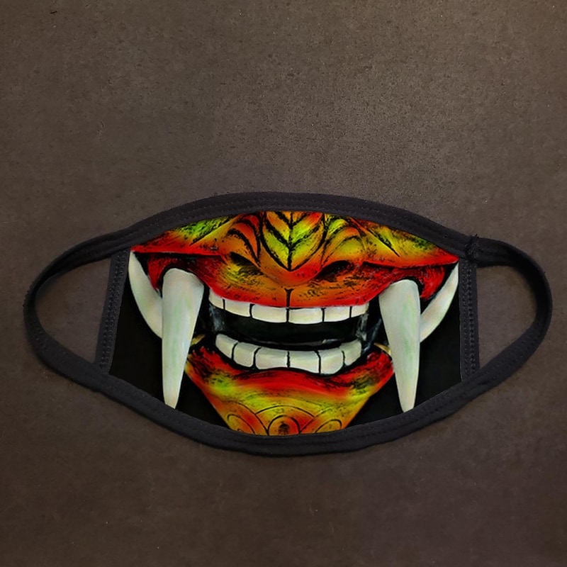 Demon Face Mask - Etsy